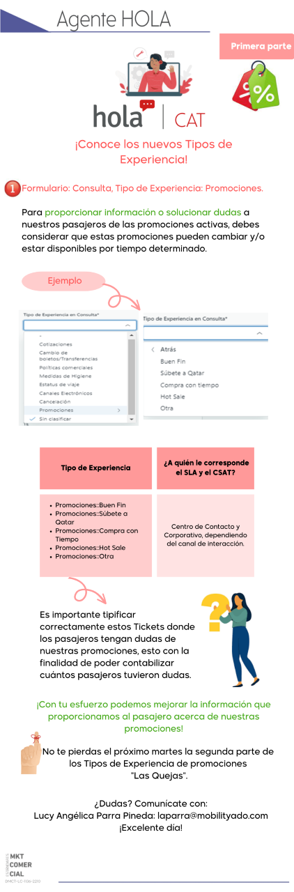 DMCT-LC-1136-2210 ¡HOLA CAT| Conoce los nuevos Tipos de Experiencia ...