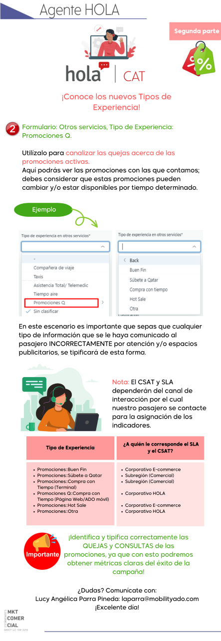DMCT-LC-1141-2210 ¡HOLA CAT| Conoce los nuevos Tipos de Experiencia ...