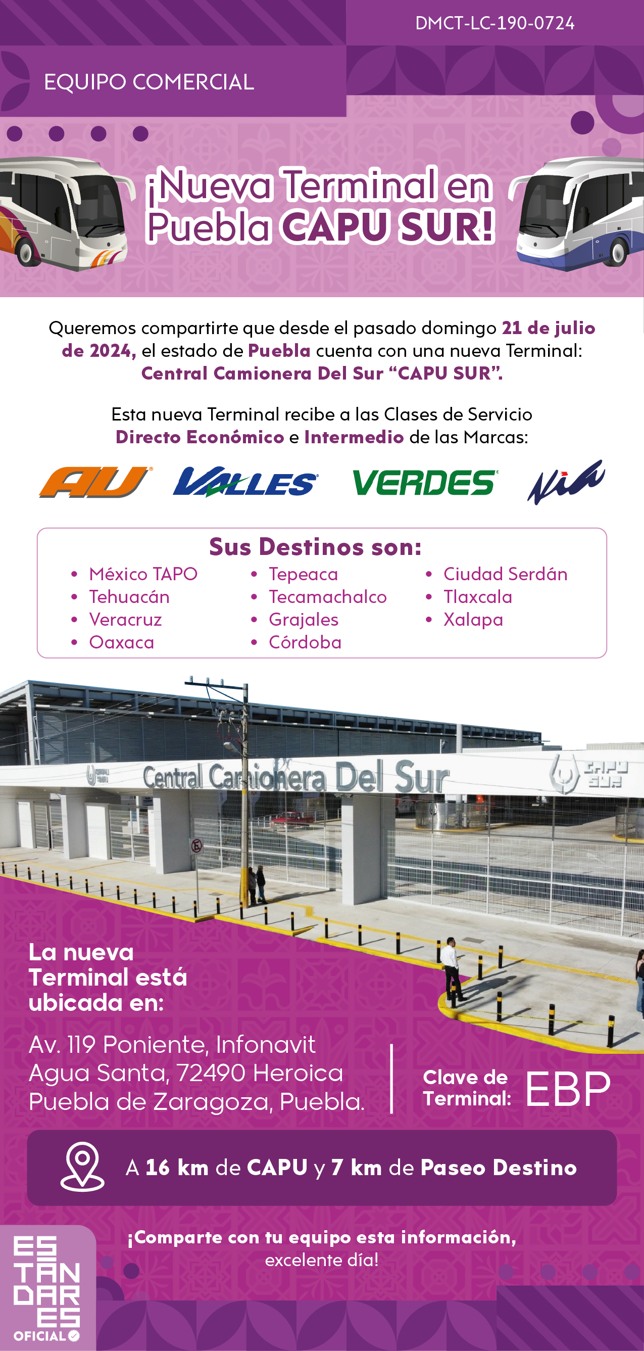 DMCT-LC-190-0724 ¡Nueva Terminal en Puebla CAPU SUR! – MobilityADO-Interno