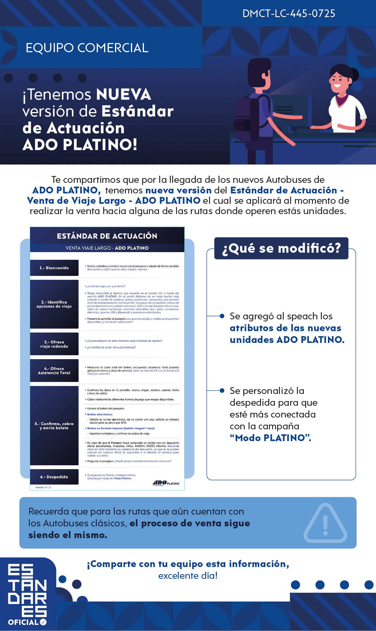 DMCT-LC-445-0725 ¡Tenemos Nueva versión de Estándar de Actuación ADO PLATINO! – MobilityADO-Interno